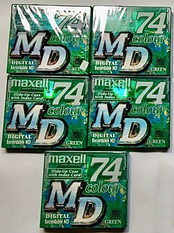5 Minidisc Maxell MD 74 Neu / OVP (Neu und originalverpackt) in Forch ...