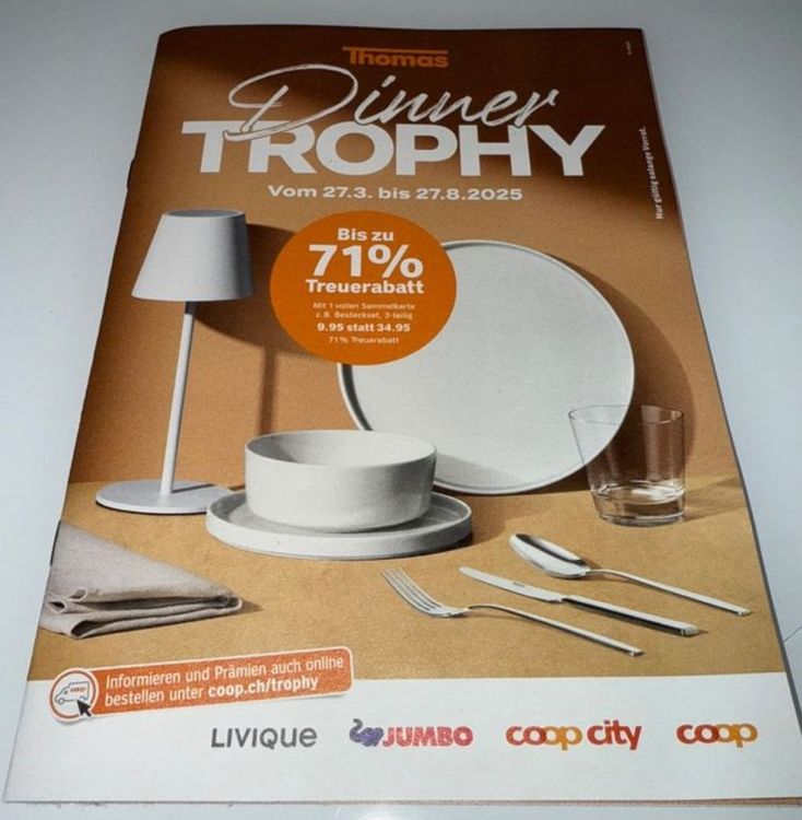4x Thomas Dinner Trophy Sammelkarten ( Coop ) (Neu und originalverpackt ...