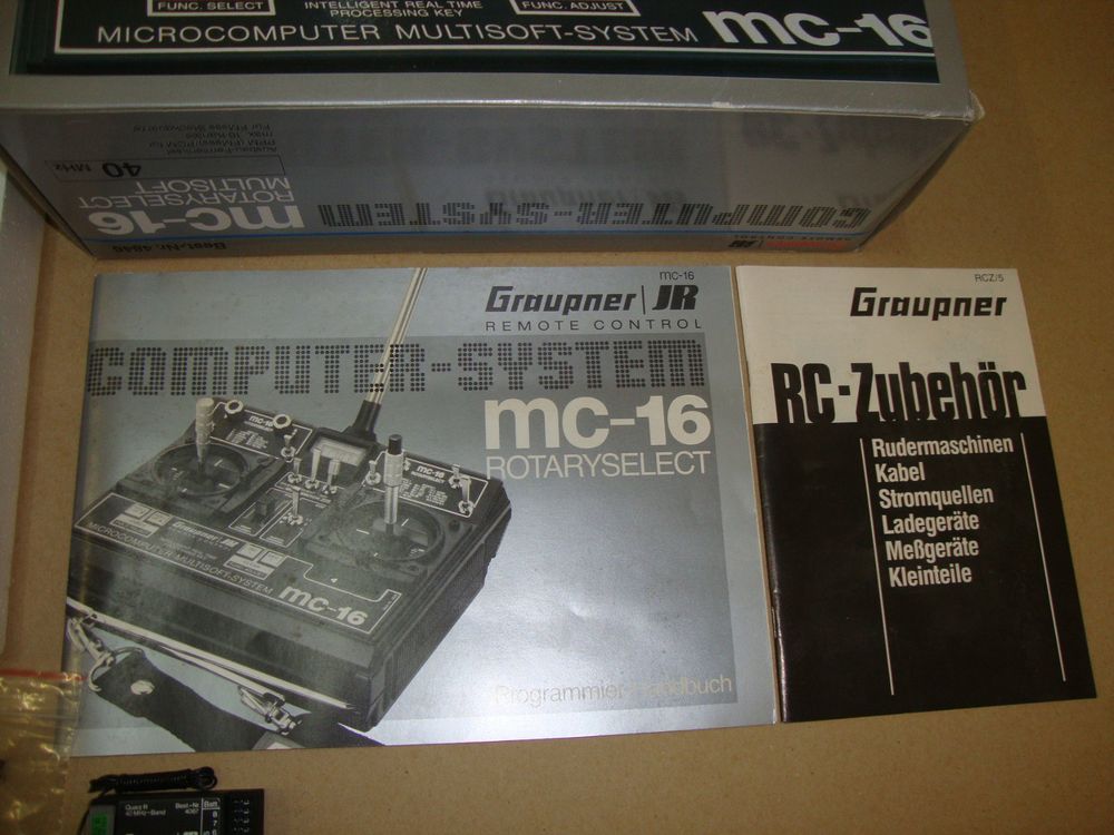 40 MHz Computer System mc-16 von Graupner Sender Empfänger (Defekt) in ...