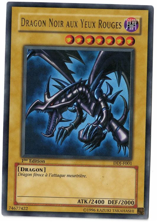 Yu-Gi-Oh - Dragon Noir aux Yeux Rouges- Fr (D'occasion) à pour CHF 1 ...