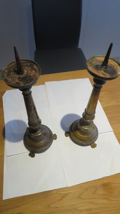 Kerzenhalter Paar messing antik (Gebraucht) in Wetzikon ZH für CHF 30 – mit Lieferung auf ...