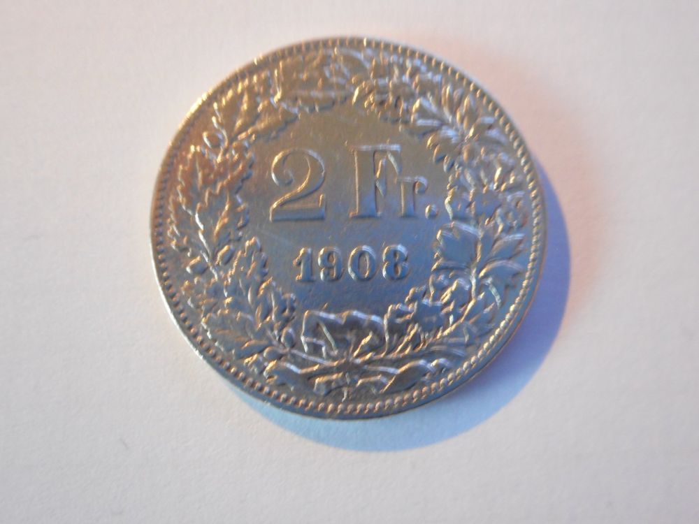 2 Fr. 1908 silber | Kaufen auf Ricardo