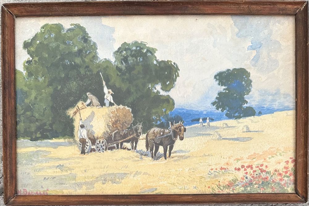 Feldarbeiter Szene Aquarell Sign-H.Badalli (Gebraucht) in Root für CHF 19 – nur Abholung auf ...