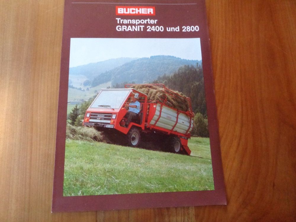 Bucher Transporter "Granit" Prospekt (Gebraucht) in Kleinwangen für CHF ...