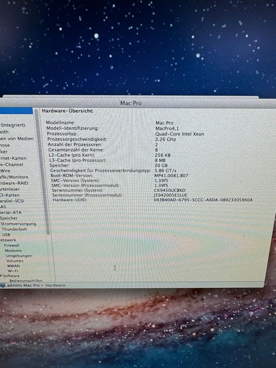 Mac Pro (MacPro4,1) mit 2 Monitor Apple Cinema HD | Kaufen auf Ricardo