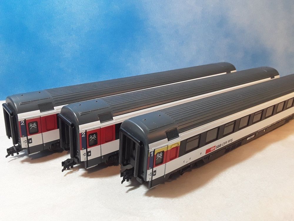 3 x Märklin _ SBB Intercity Schnellzugwagen Set _ Spur H0 (Gebraucht) in Rüti ZH für CHF 167 ...