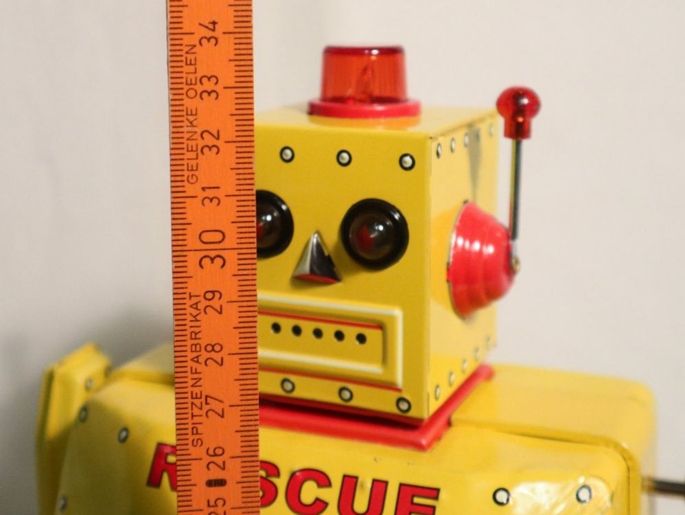 Blech Roboter R-1 Rescue Bump N Go Action Robot (Neu (gemäss ...