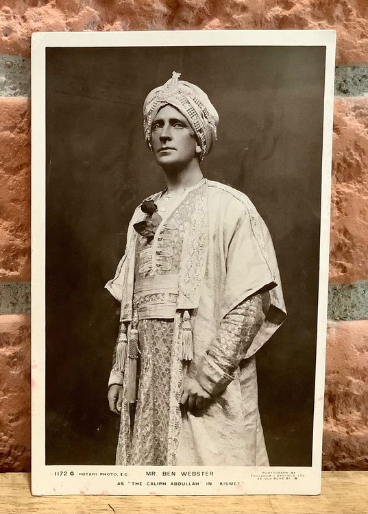 1911 - Antike Foto AK MISTER BENJAMIN WEBSTER aus England (Gebraucht ...