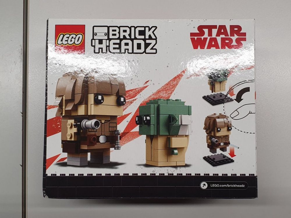 Lego Star Wars 41627 BrickHeadz Luke Skywalker & Yoda (Neu und ...