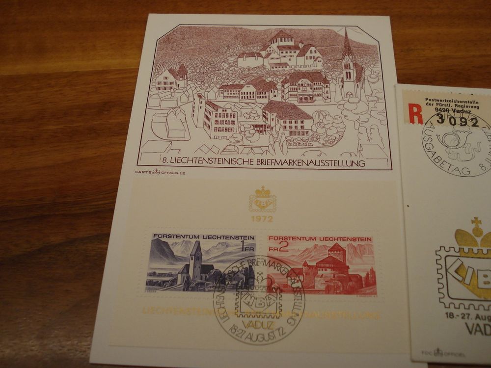 Liechtenstein Set Block 1972, FDC + Maximumkarte | Kaufen auf Ricardo
