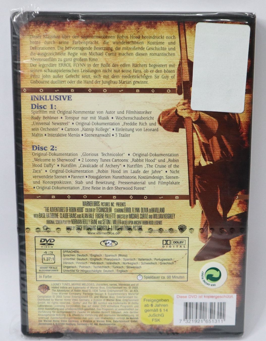 DVD Robin Hood, Special Edition 2 Disc, neu + Orig. Verp. (Neu und ...