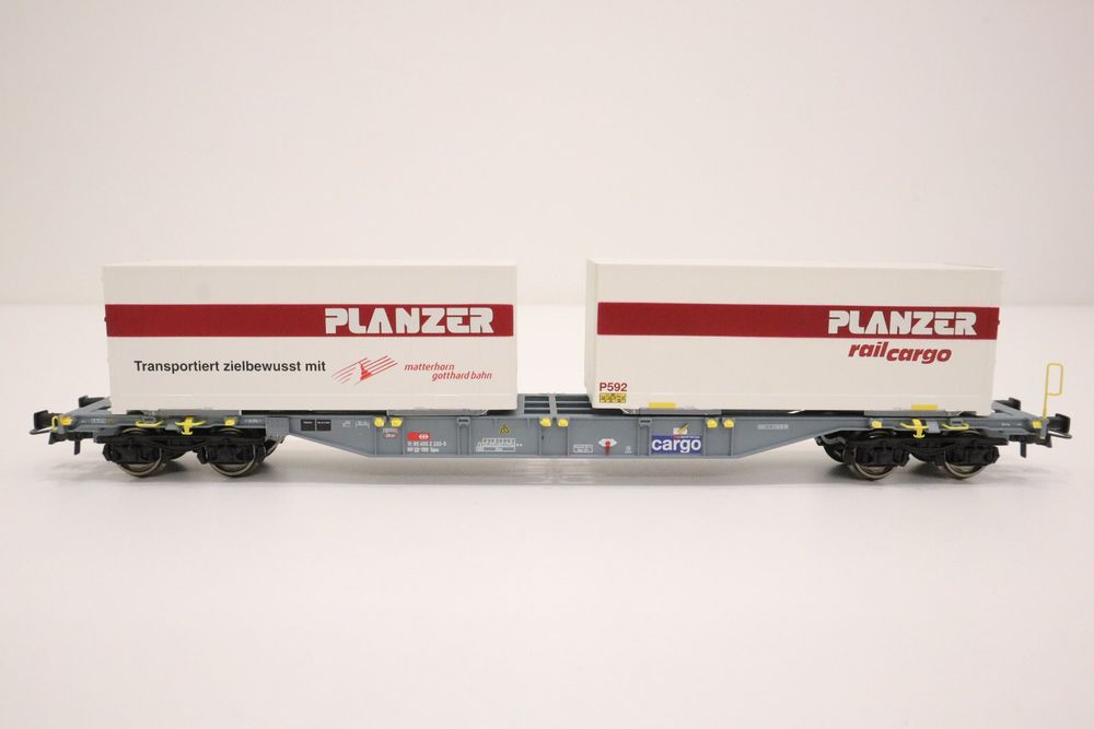 Roco 66632 + 66659 SBB Containertragwagen, DC H0 (Gebraucht) in Basel ...