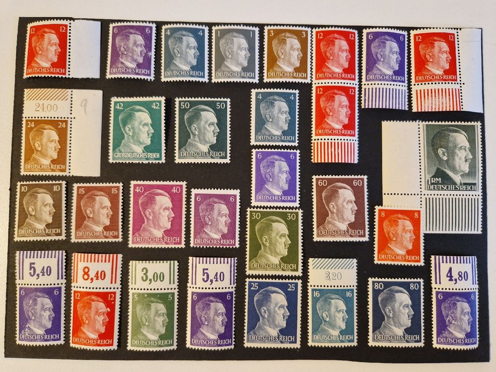 Adolf Hitler Deutsches Reich Briefmarken Lot 1941 (Neu (gemäss ...