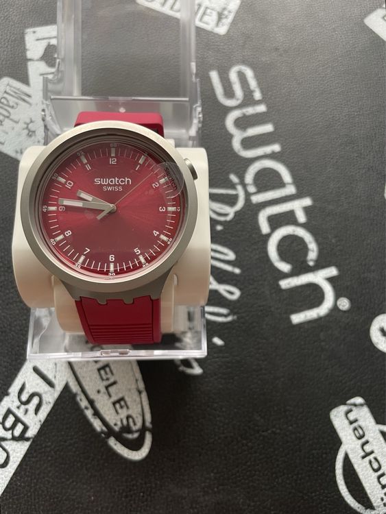 Swatch Uhr Big Bold Irony Scarlet Shimmer SB07S104 (Neu und ...