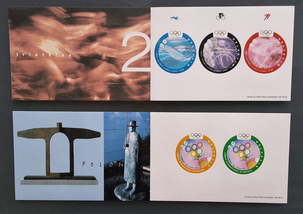 2 Briefmarkenheftchen (☆☆): Olymiade Sydney 2000 (Neu (gemäss ...
