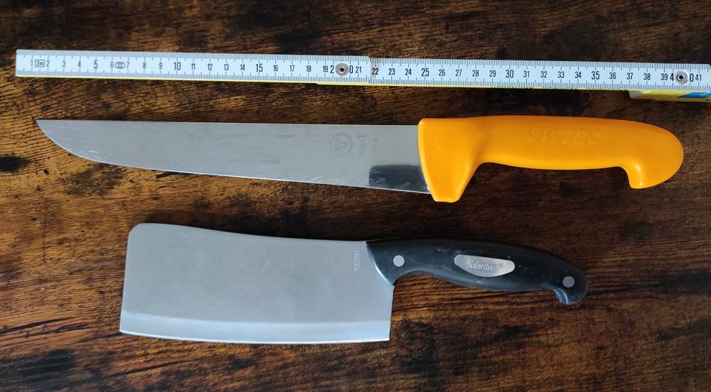 Küchenmesser (Wenger) und Küchenbeil (Kaiserbach) | Kaufen auf Ricardo