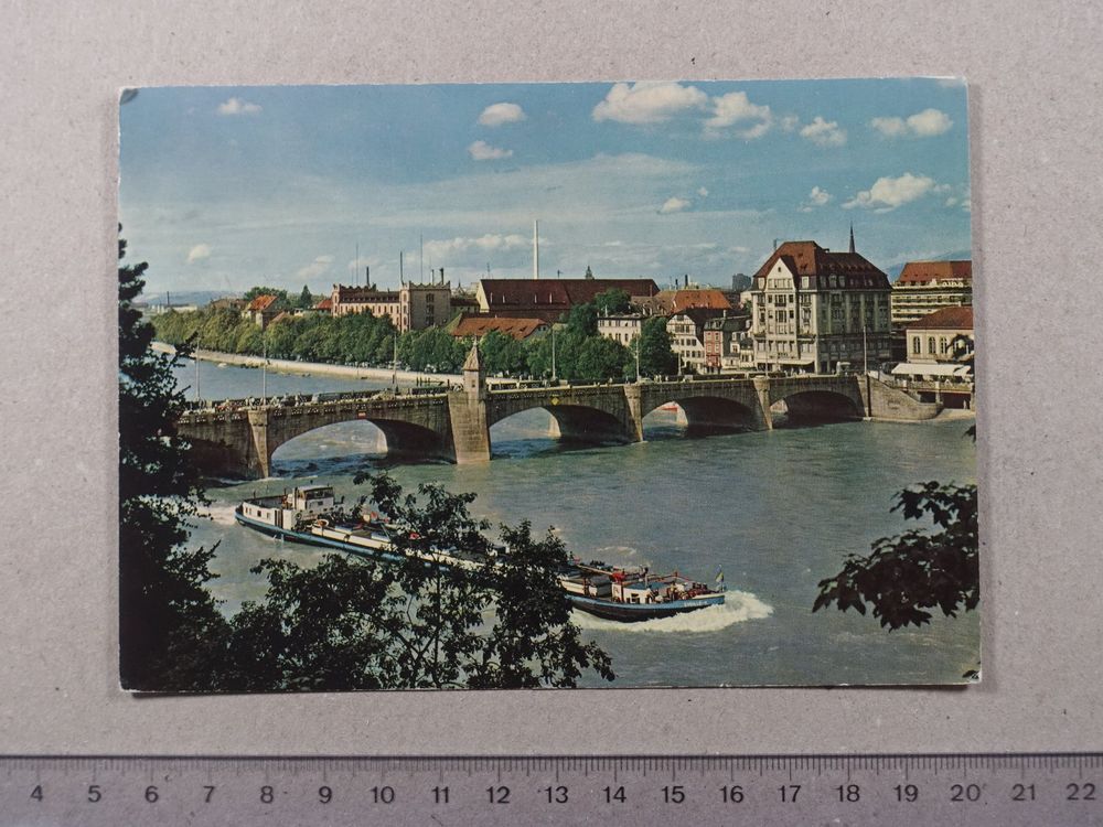 Basel, Schiff, Rhein, Rheinbrücke, 1964 (Gebraucht) in Lenzburg für CHF 2 – mit Lieferung auf ...