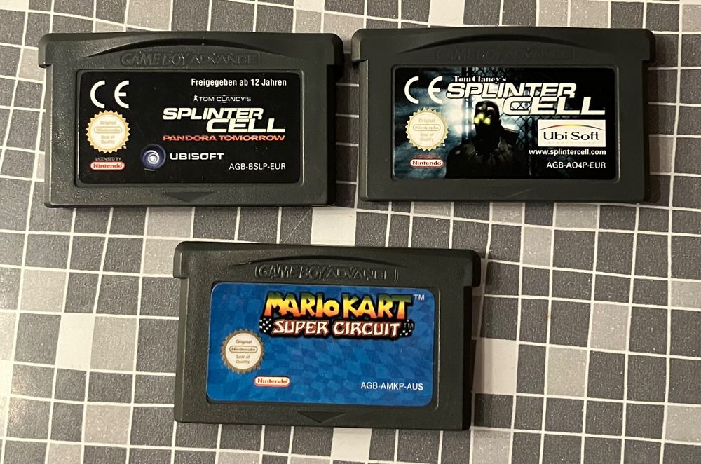 Splinter Cell & Pandorra Tomorrow / Mario Kart -- GBA Games | Kaufen ...