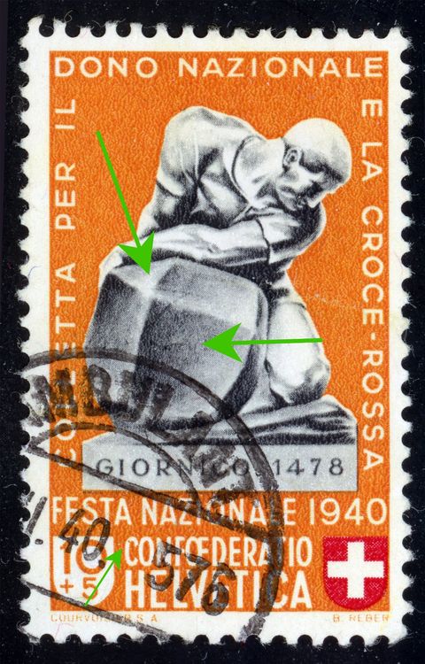 Abart Pp B4 B4 1 01 Farbiger Strich Punkt 1940 Kaufen Auf Ricardo