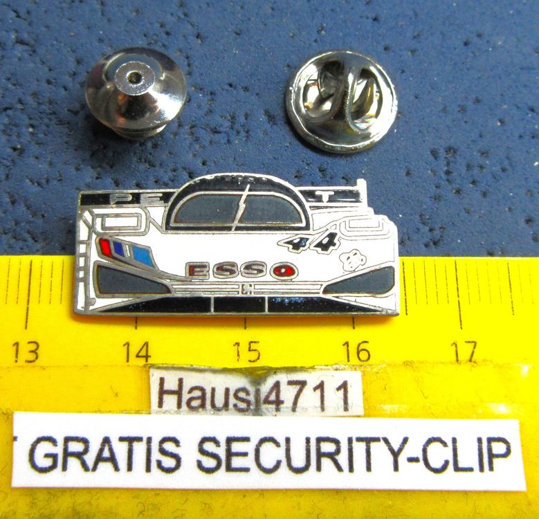 PEUGEOT ESSO LE MANS RACING-CAR AUTO PIN MIT SECURITY-CLIP (Gebraucht ...