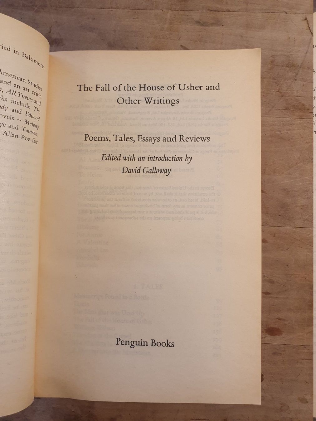 The Fall Of The House Of Usher Edgar Allan Poe (Gebraucht) in Zürich ...