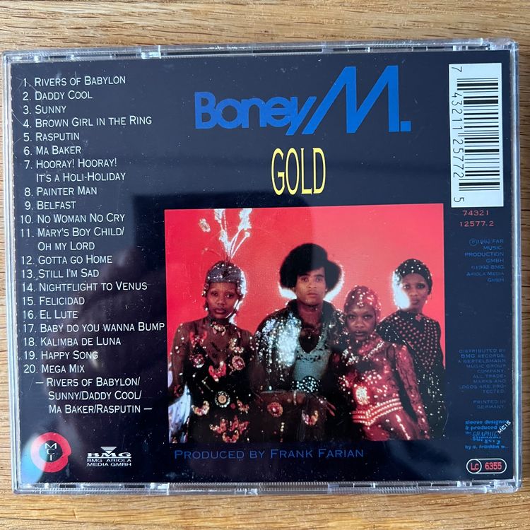 Boney M. - Gold, 20 Super Hits / 1. D-Press. 1992 (Gebraucht) in Gais ...