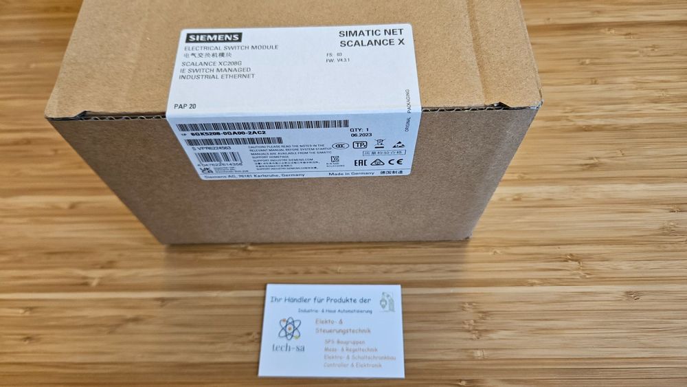 Siemens NET 6GK5 208-0GA00-2AC2 SCALANCE XC208G IE Switch | Kaufen auf ...