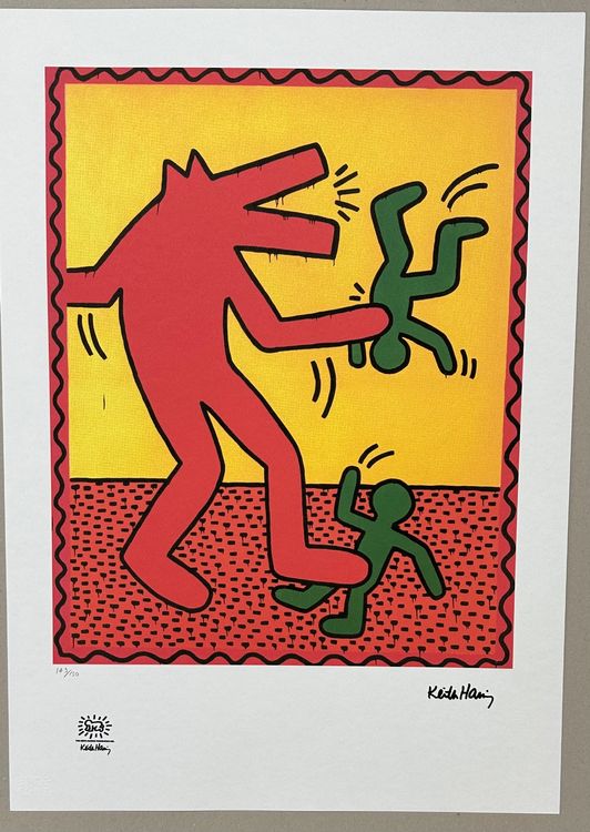 Keith Haring: Red Dog 143/150 (Neu (gemäss Beschreibung)) in Meilen für ...