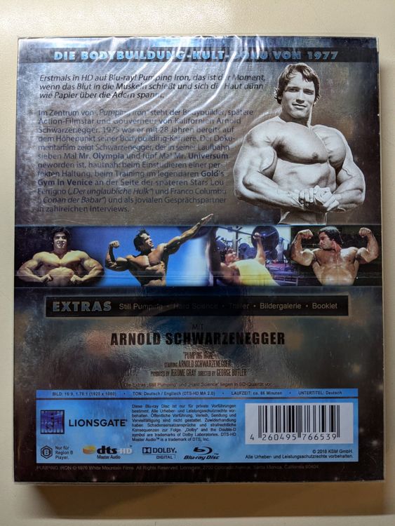 "Pumping Iron" mit Arnold Schwarzenegger [Blu-ray/neu & OVP] (Neu und ...
