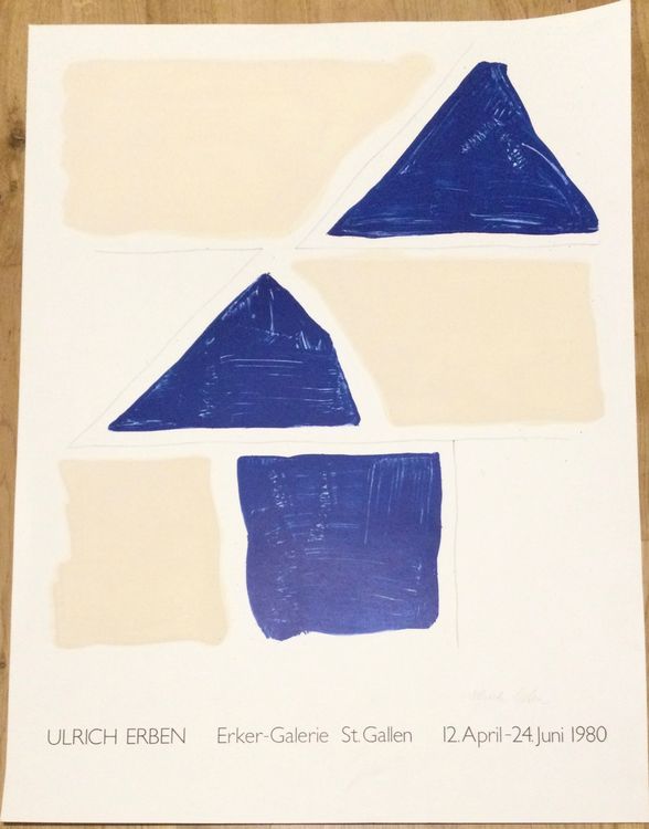 Ulrich ERBEN (1940) Grosse Serigraphie Handsigniert | Kaufen auf Ricardo