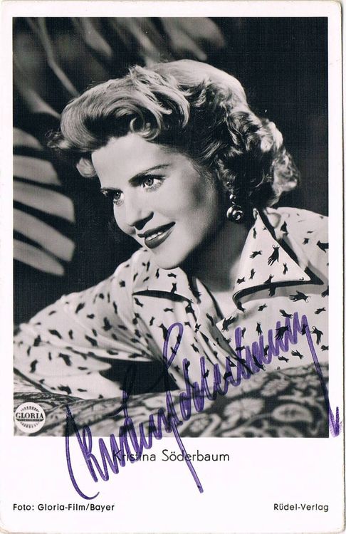 Kristina Söderbaum 1912-2001 Autogramm Vintage Foto 9x14cm (Gebraucht ...