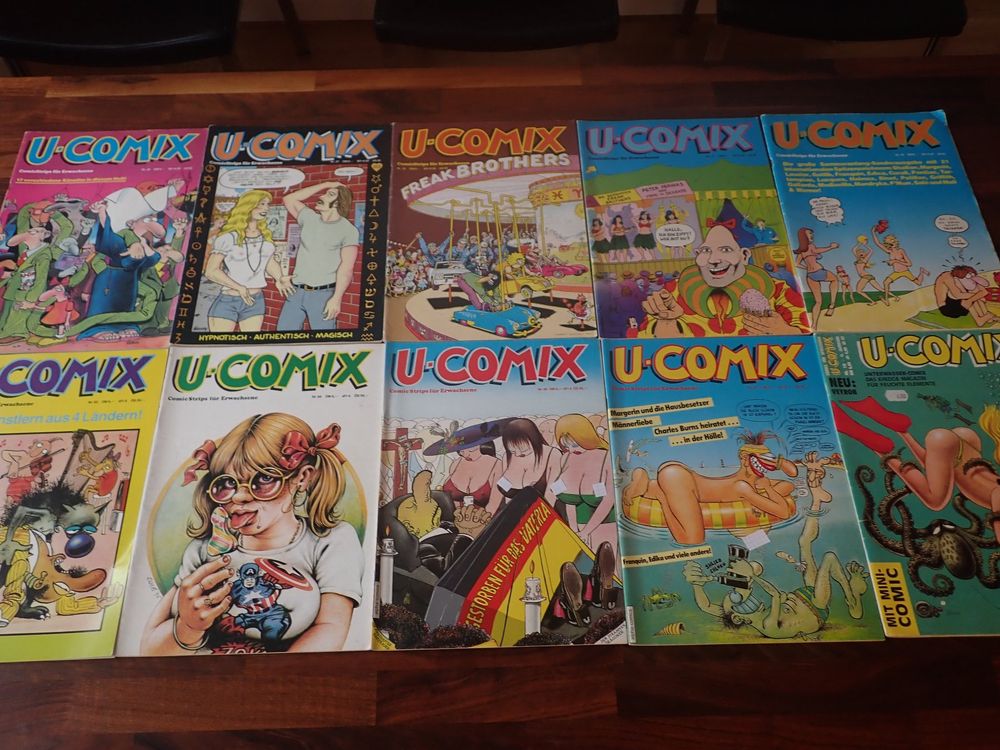 10 alte U-COMIX Comic Hefte ab 1982 Heft Nr. 26 , 27 bis 118 (Gebraucht) in Geroldswil für CHF 1 ...