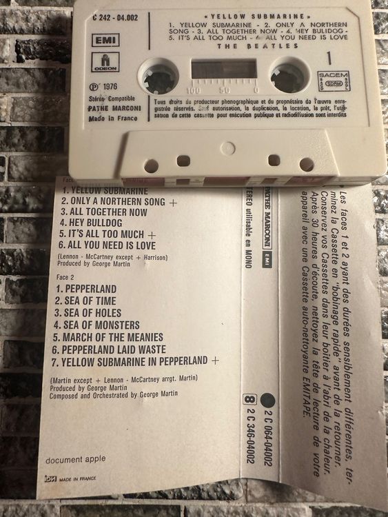 The Beatles - Yellow Submarine Kassette Album RARE (Gebraucht) in Baden für CHF 15 – mit ...