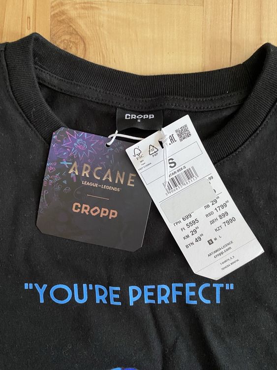 Arcane Jinx T-Shirt von CROPP, Grösse S, Neu mit Etikett (Neu und ...