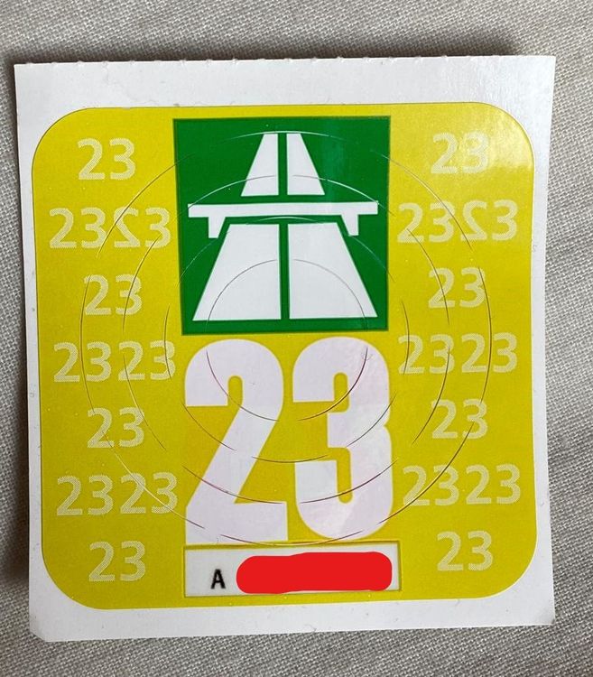 Autobahnvignette / Vignette autoroutière 2023 -Envoi gratuit (Neuf avec ...