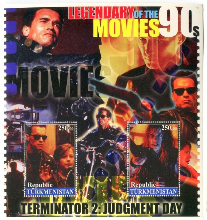 Block Terminator 2. Arnold Schwarzenegger. Turkmenistan (Neu und ...