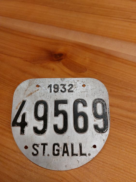 Mofa oder Töff Nr.Schild St.Gallen 1932 (Gebraucht) in Ganterschwil für ...
