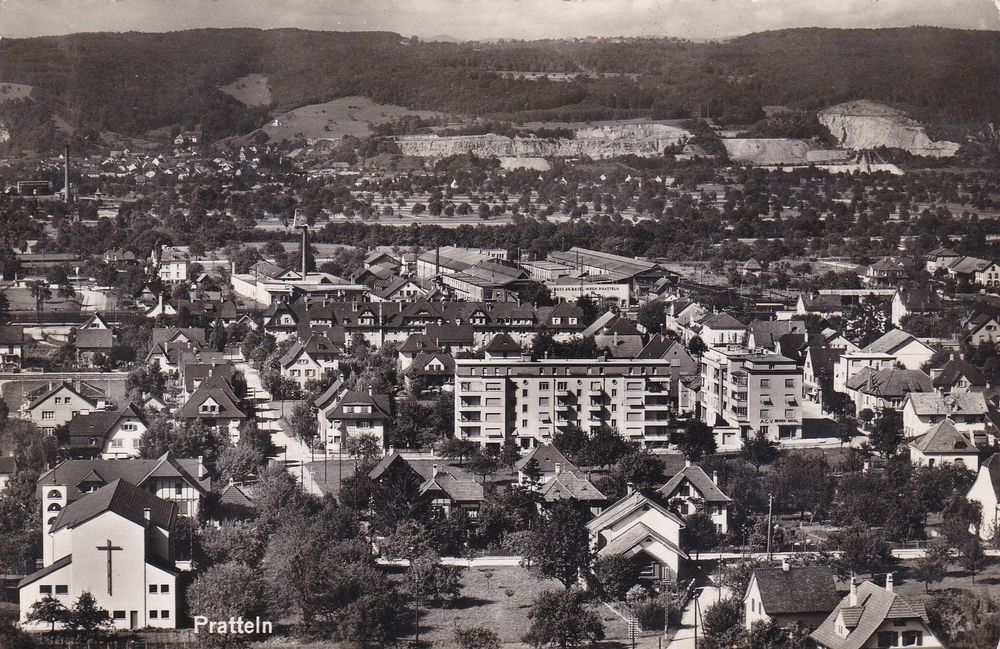Pratteln - Saubere Photokarte mit Stadtteil.1943 (Gebraucht) in ...