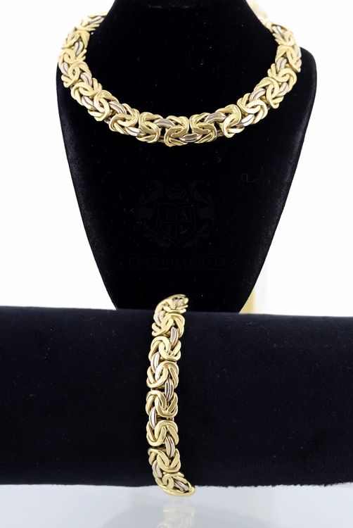 STATTLICHES COLLIER MIT ARMBAND IN 18 K GOLD (Gebraucht) in Schaan für ...