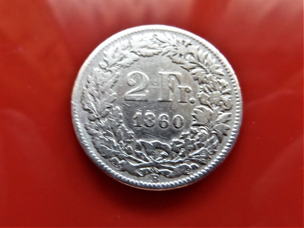 Alte Sitzende HELVETIA CH 2 Fr 1860 ss.- SILBER 800er | Kaufen auf Ricardo