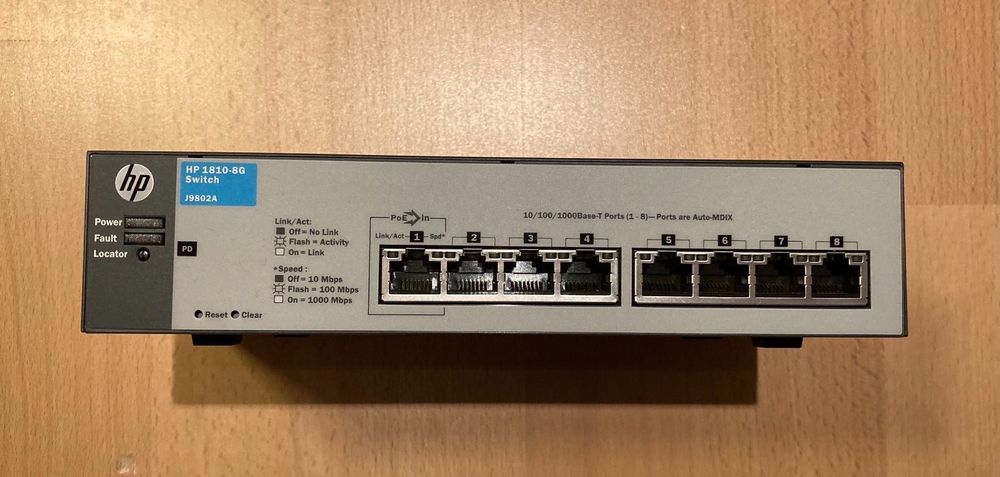 HP Switch 8-Port GBit PoE (Gebraucht) in Kriens für CHF 33 – mit ...