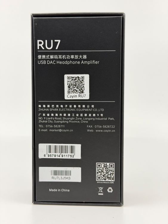 Cayin RU7: Portabler USB-DAC/Kopfhörerverstärker (Gebraucht) in ...