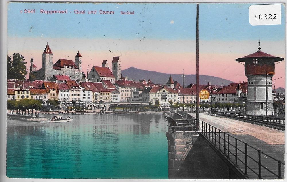 Rapperswil - Quai und Damm - Litho (Gebraucht) in Ettingen für CHF 2 ...