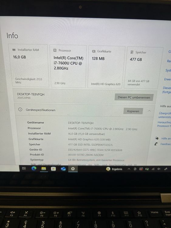Lenovo Thinkpad Yoga 370,i7,16GB RAM,512GB SSD,Touchscreen (Gebraucht) in Dietikon für CHF 251 ...