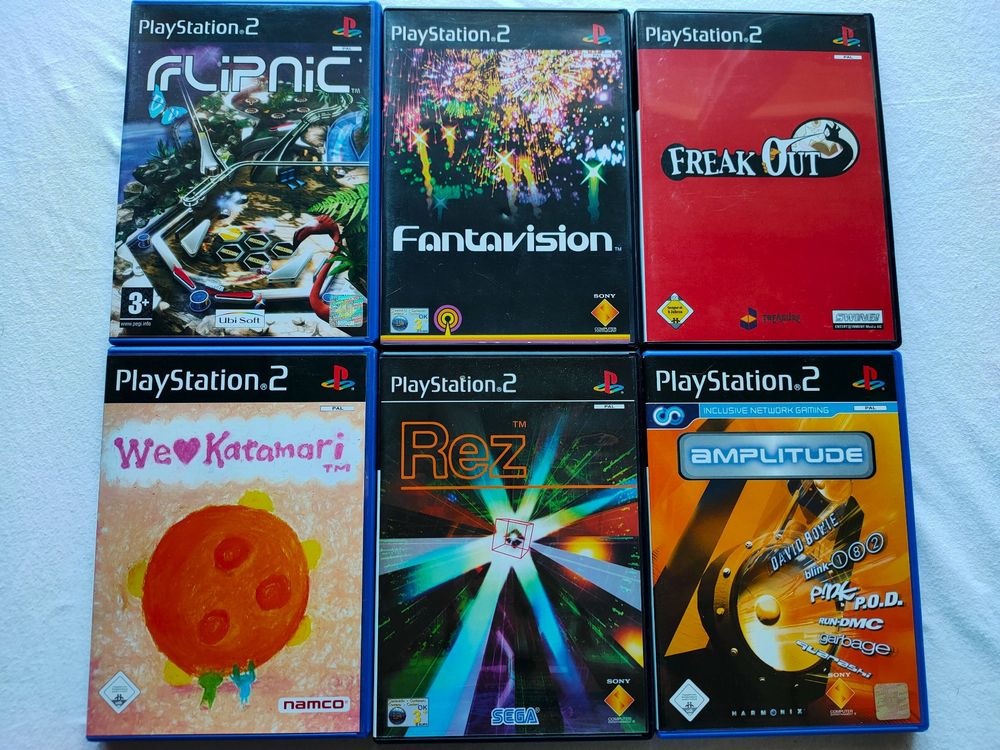 PS2 - REZ Amplitude Katamari Flipnic Fantavision Freak Out (Gebraucht ...