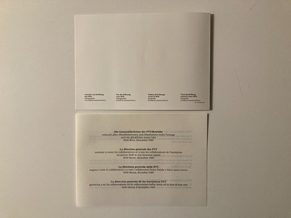 PTT Brief mit Dank und Weihnachts- und Neujahrwünsche (Gebraucht) in ...