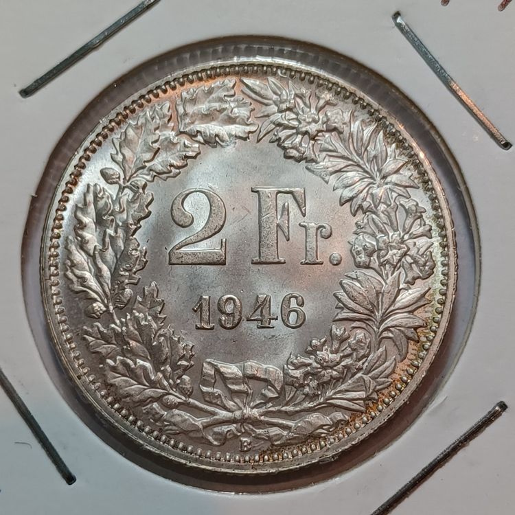2 Franken 1946 stgl (Gebraucht) in Pfäffikon ZH für CHF 25 – mit Lieferung auf Ricardo kaufen