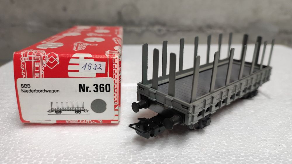 HAG 360 SBB Rungenwagen M6 67045 grau TOP (Neu (gemäss Beschreibung ...