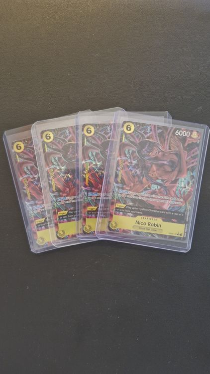 One Piece TCG - Nico Robin Parallel OP09 set of 4 (Neu (gemäss Beschreibung)) in Bülach für CHF ...