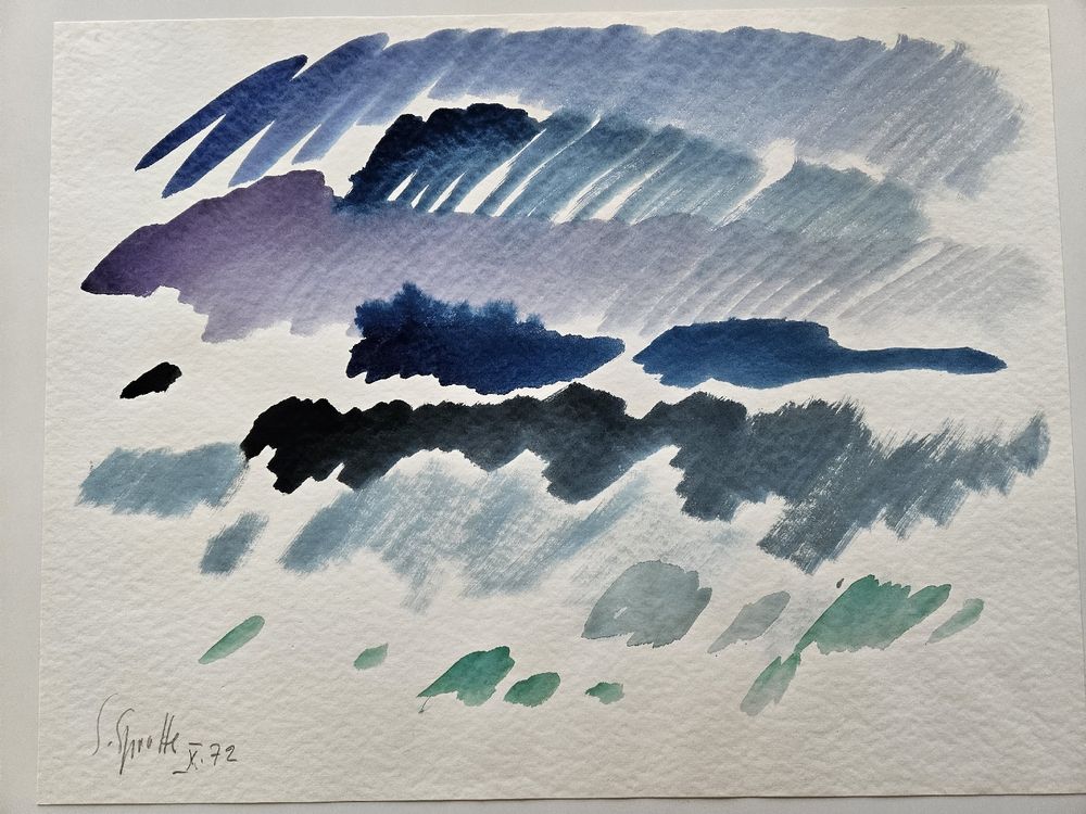 Siegward Sprotte grosses Aquarell original (Gebraucht) in Küsnacht ZH ...